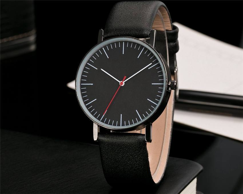 Casual Men Simple Quartz Ultra Thin Minimalist Watch – Gifts for Designers