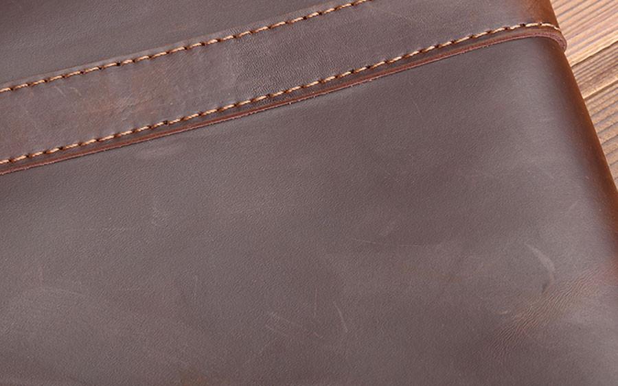 Genuine Leather Laptop Sleeve and Charger Case – Gifts for Designers