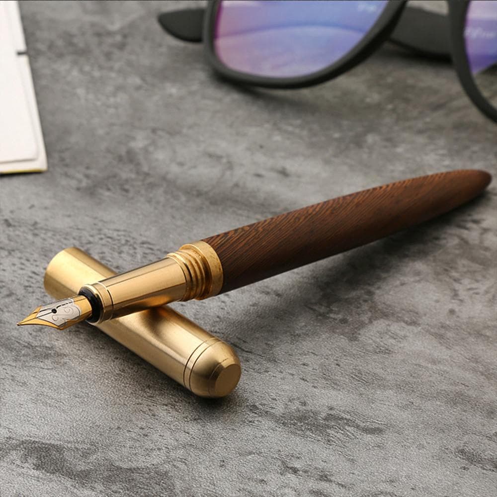 High Quality Vintage Fountain Pen Rosewood and Brass Pen – Gifts for ...