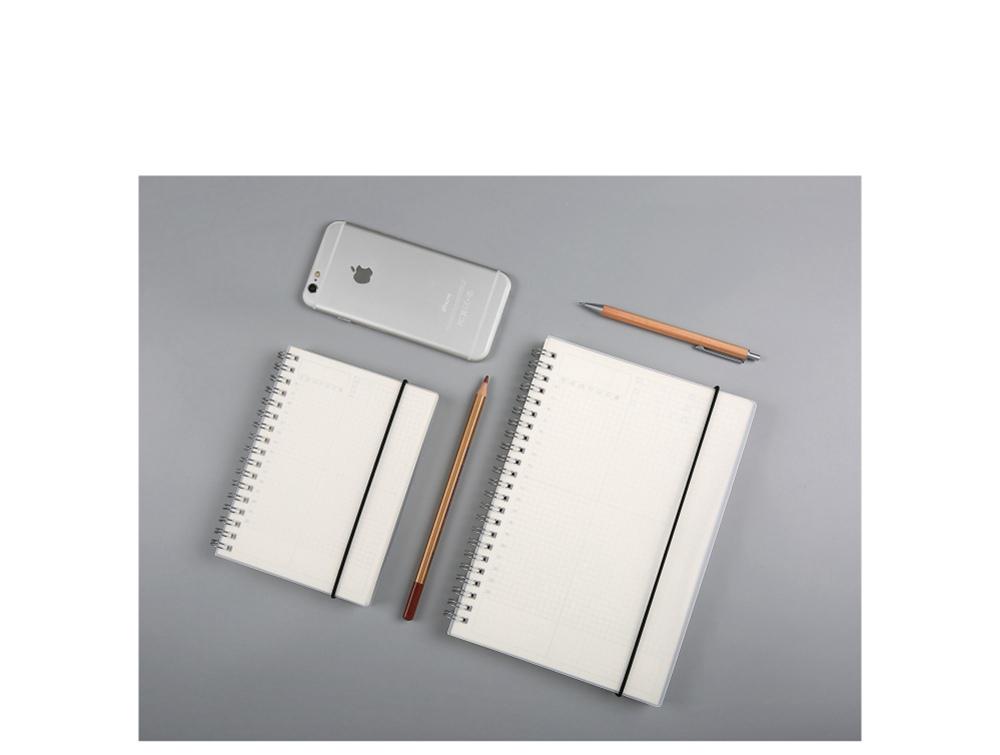 A5 A6 Spiral book coil Notebook To-Do Lined DOT Blank Grid Paper Journ ...