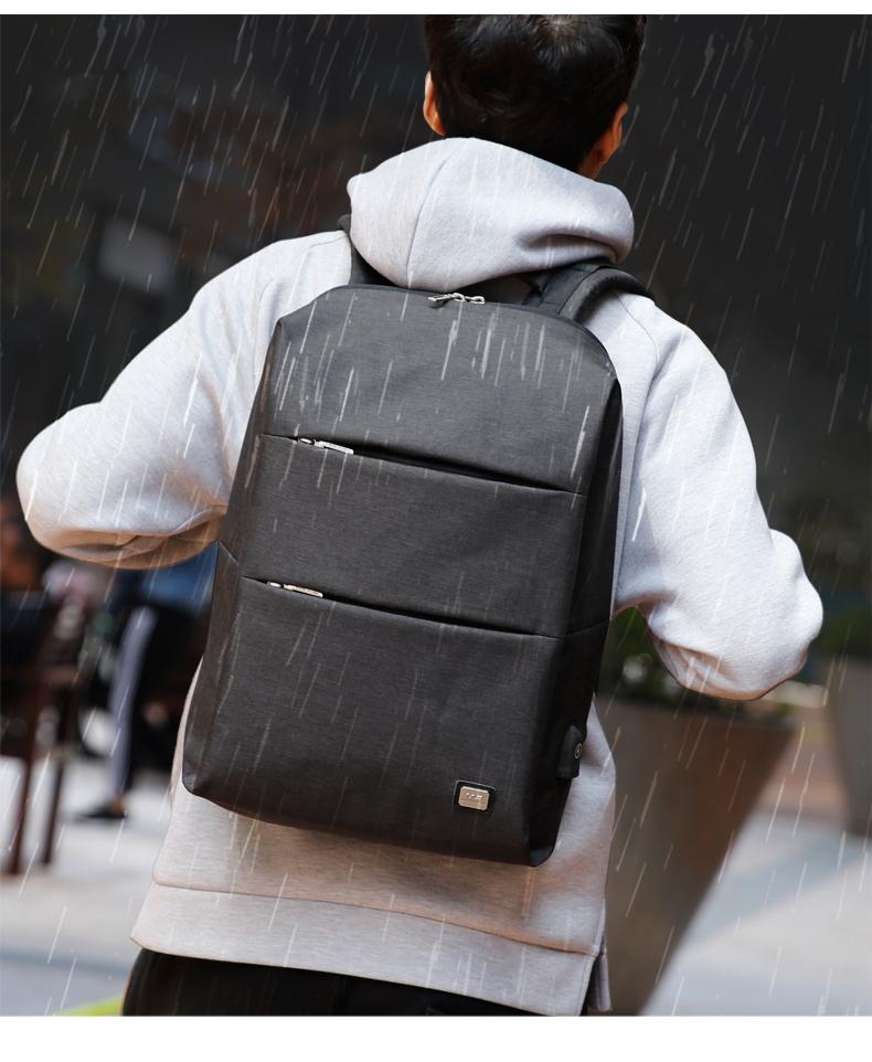 Modern Anti-Theft Water Resistant Backpack with USB Charging Port ...