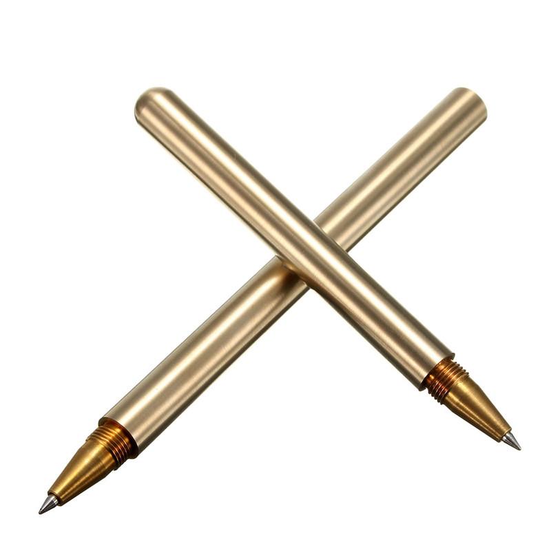 Handmade Brass Milled Pen – Gifts for Designers