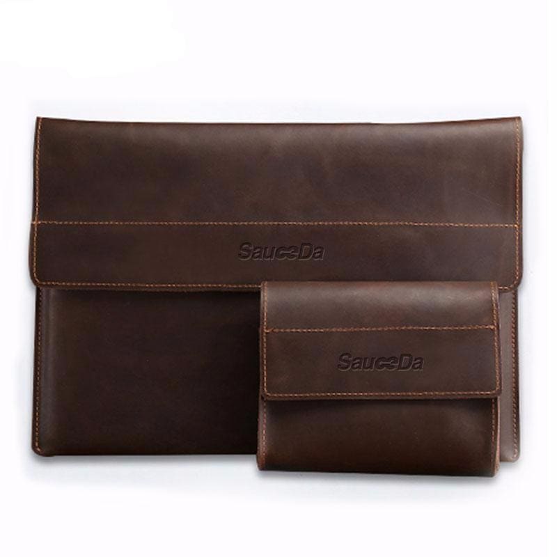 Leather Laptop Sleeve and Charger Case – Gifts for Designers