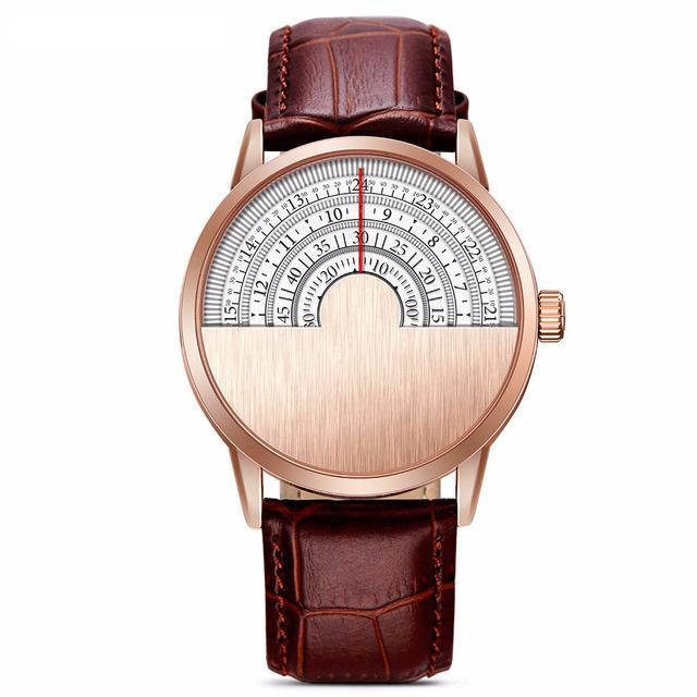 Half Face Stainless Steel Watch – Gifts for Designers