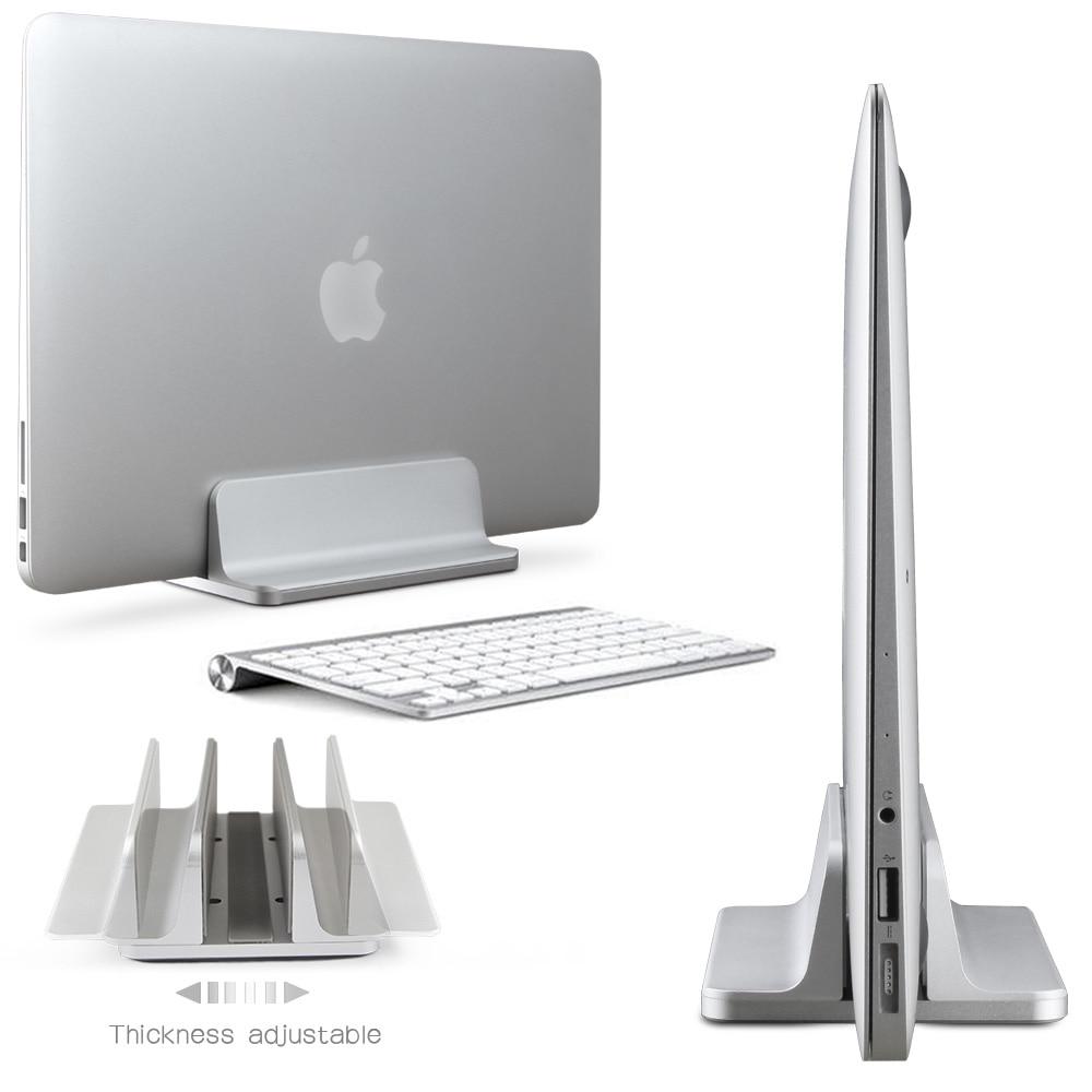 Aluminum Vertical Laptop Stand with Adjustable Thickness – Gifts for ...