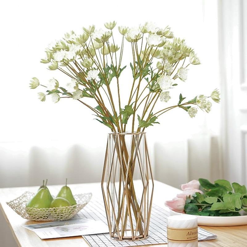 Modern Geometric Minimal Rose Gold Plant Vase – Gifts for Designers