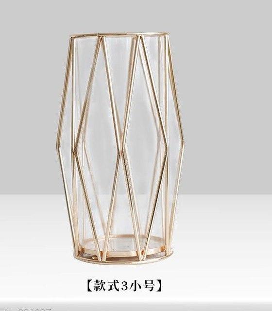 Modern Geometric Minimal Rose Gold Plant Vase – Gifts for Designers