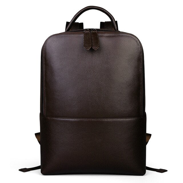 Black Minimal Leather Backpack – Gifts for Designers